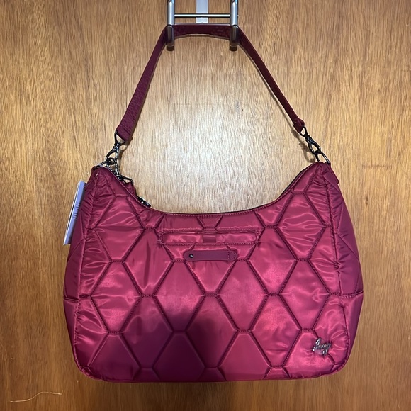 lug | Bags | Lug Winger Hobo Bag Crossbody Raspberry Nwt | Poshmark